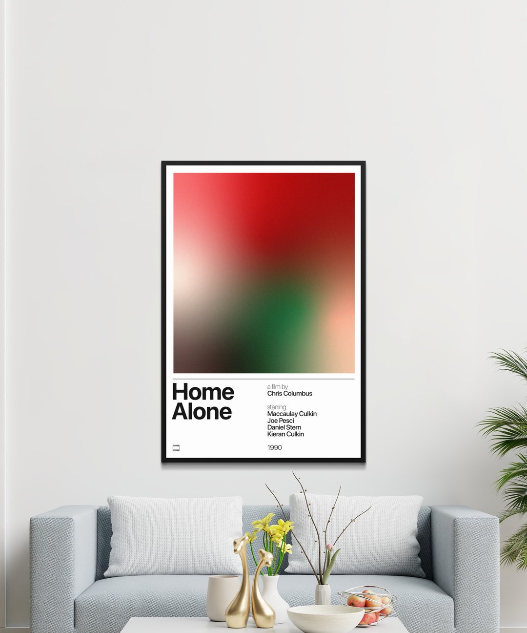 Home Alone Movie Poster, Home Alone Digital Art, Christmas Movie Poster ...
