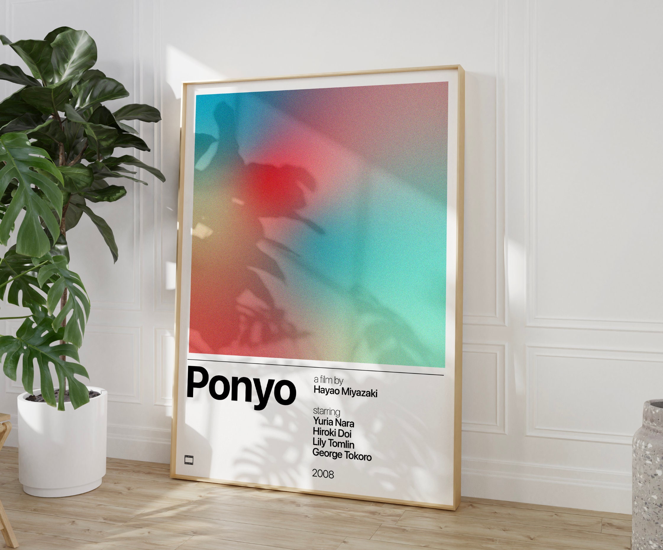 Ponyo, Ponyo Movie Poster, Studio Ghibli Art, Anime Poster, Japanese ...