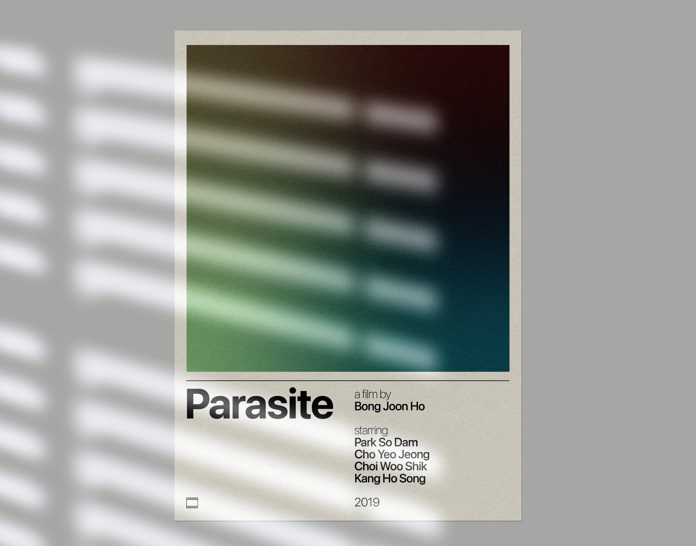 Parasite Movie Poster: Minimalist Gradient Film Print (digital Download ...