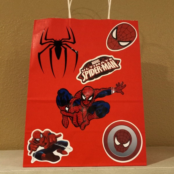Spiderman Party Favor Bag - Etsy