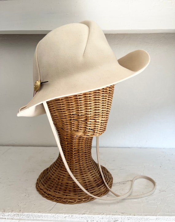 Frank Olive Vintage Felt Hat - Gem