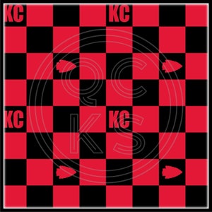 KC Checkered W/ Arrowheads Seamless Pattern Bundle 2 (coordinating PNG ...