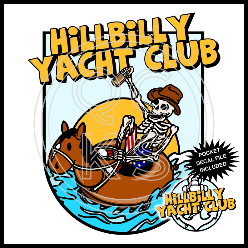 Hillbilly Yacht Club PNG - Etsy