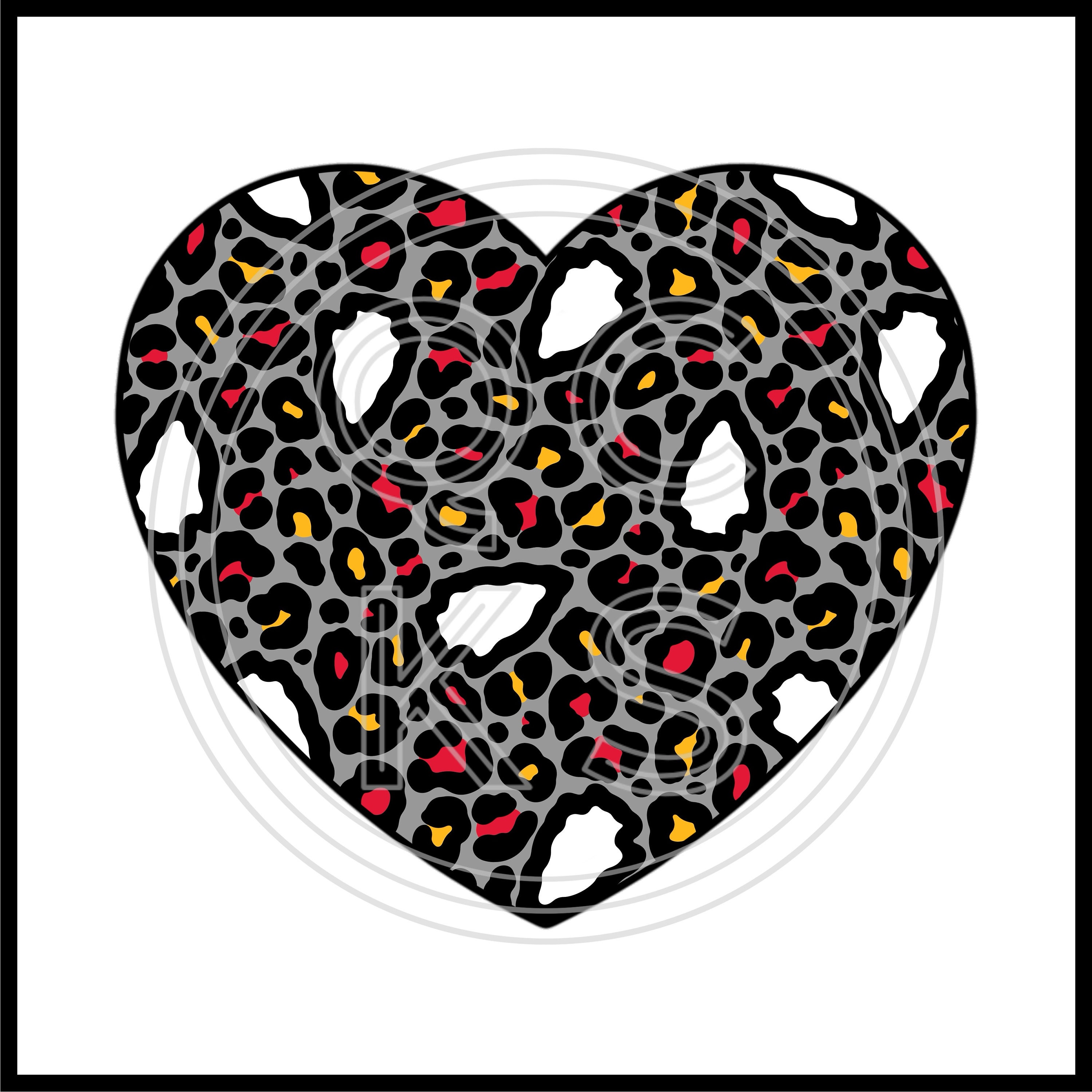 Arrowhead Leopard Heart PNG Bundle 3 (coordinating Seamless Pattern ...