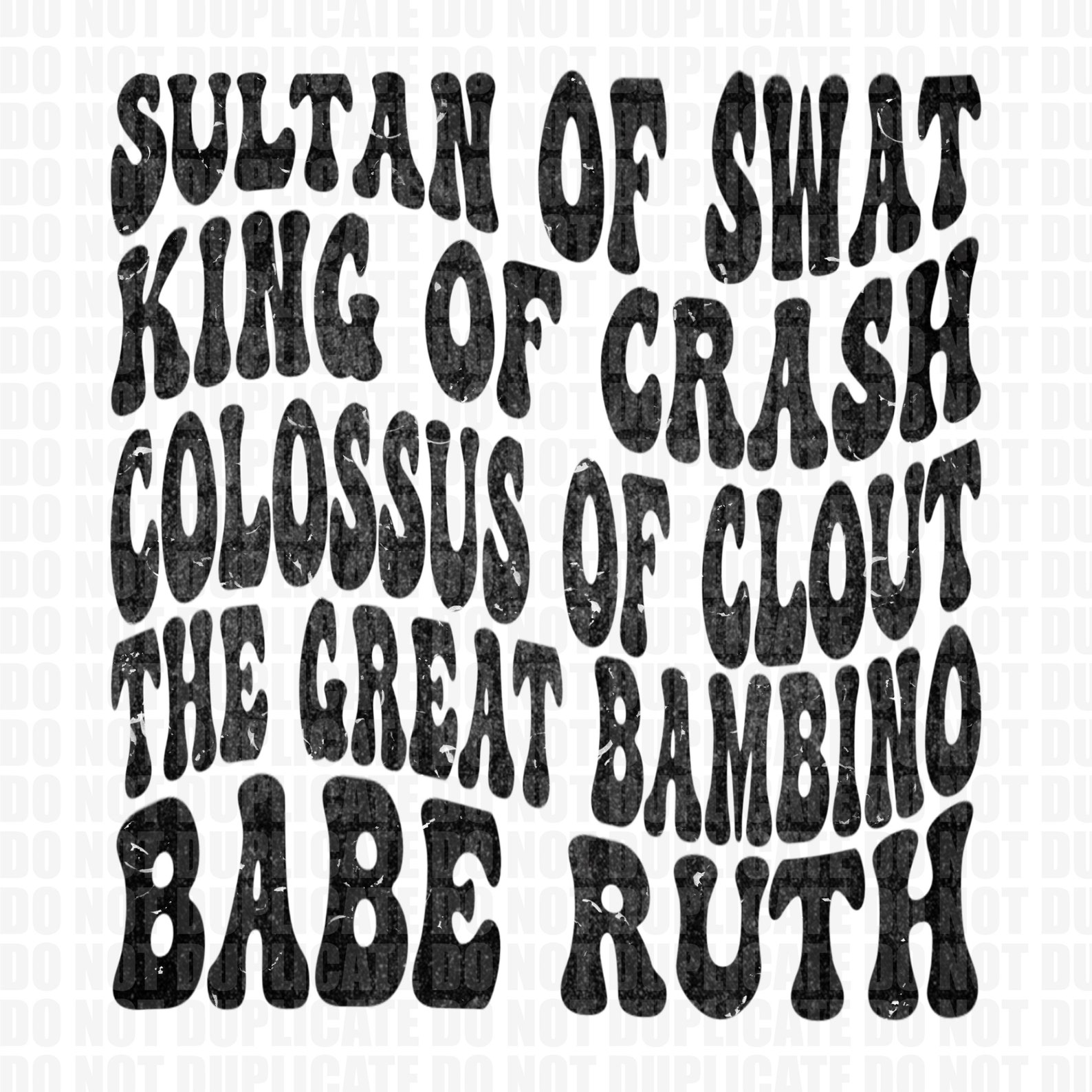 Babe Ruth Retro Wave PNG - Etsy