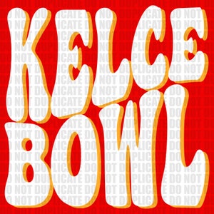 Retro Font Kelce Bowl PNG - Etsy
