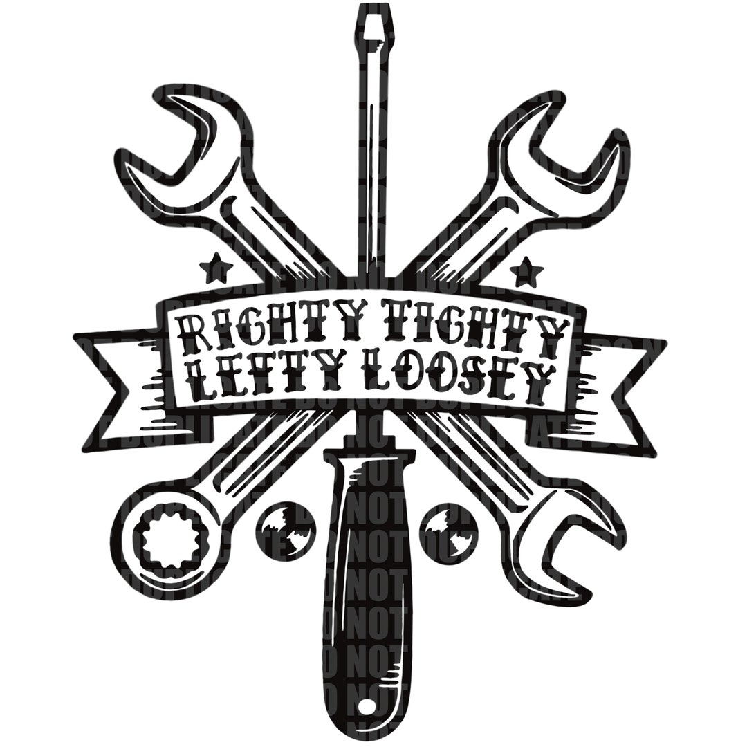 Righty Tighty Lefty Loosey PNG - Etsy