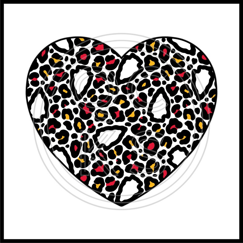 Arrowhead Leopard Heart PNG Bundle 3 (coordinating Seamless Pattern ...