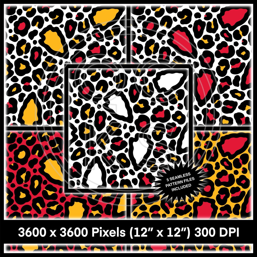 Arrowhead Leopard Seamless Pattern Bundle 2 (coordinating PNG Bundle ...