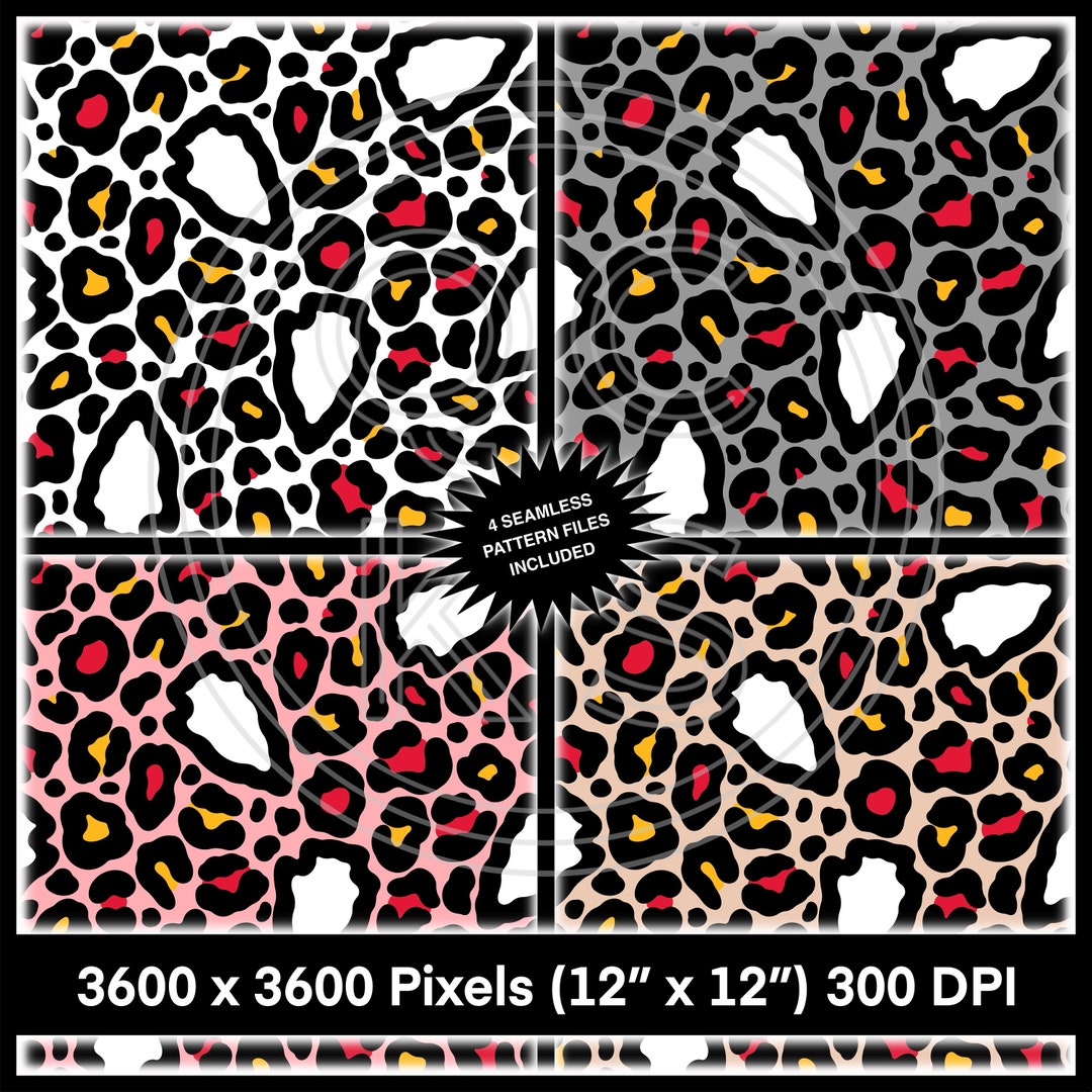 Arrowhead Leopard Seamless Pattern Bundle 3 (coordinating PNG Bundle Available but Not Included ...