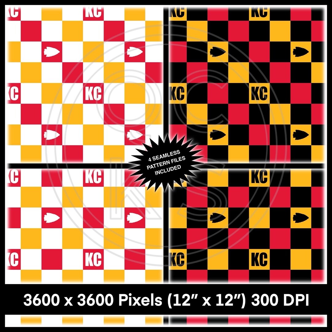 KC Checkered W/ Arrowheads Seamless Pattern Bundle 3 - Etsy