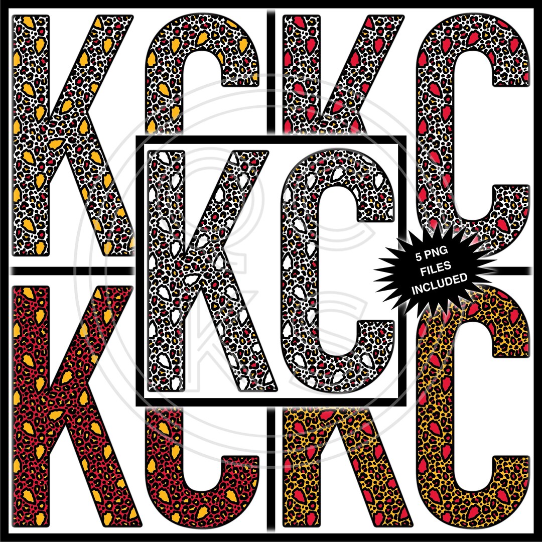 Arrowhead Leopard KC PNG Bundle 2 (coordinating Seamless Pattern Bundle ...