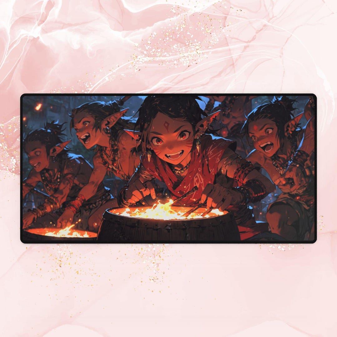 Elven Feast Rumble, TCG Mat, Table Top Games, Unique Graphic Design ...