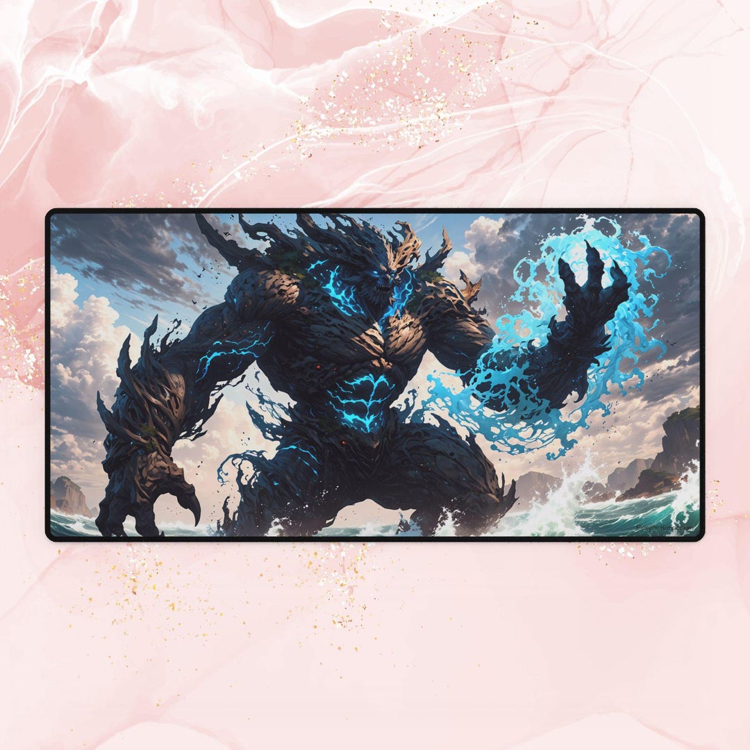 Water Elemental Monster, TCG Mat, Table Top Games, Unique Graphic ...