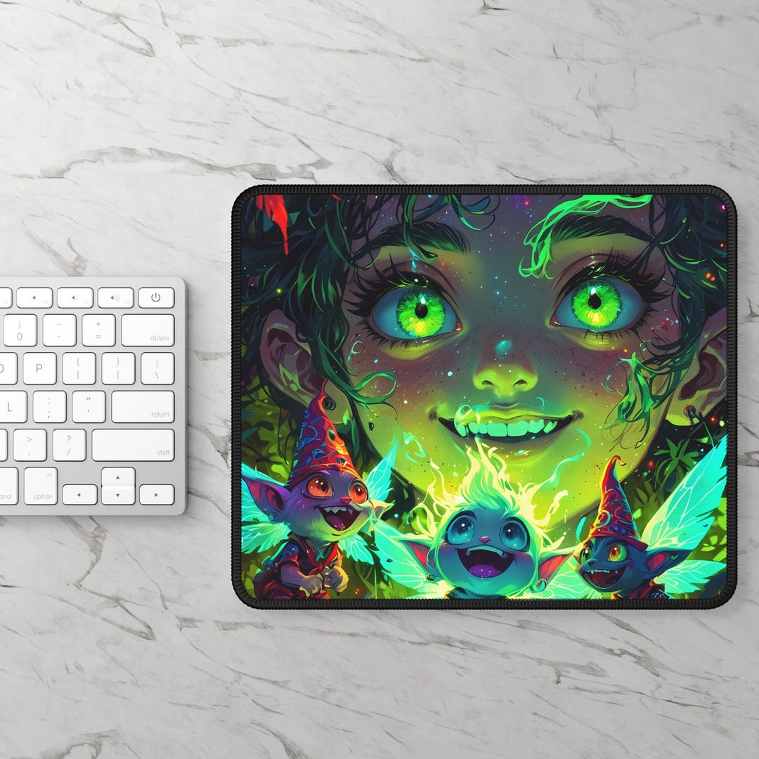 Neon Drip, Stylish Gaming Mouse Pad, Desk Top Accessories for Fantasy ...