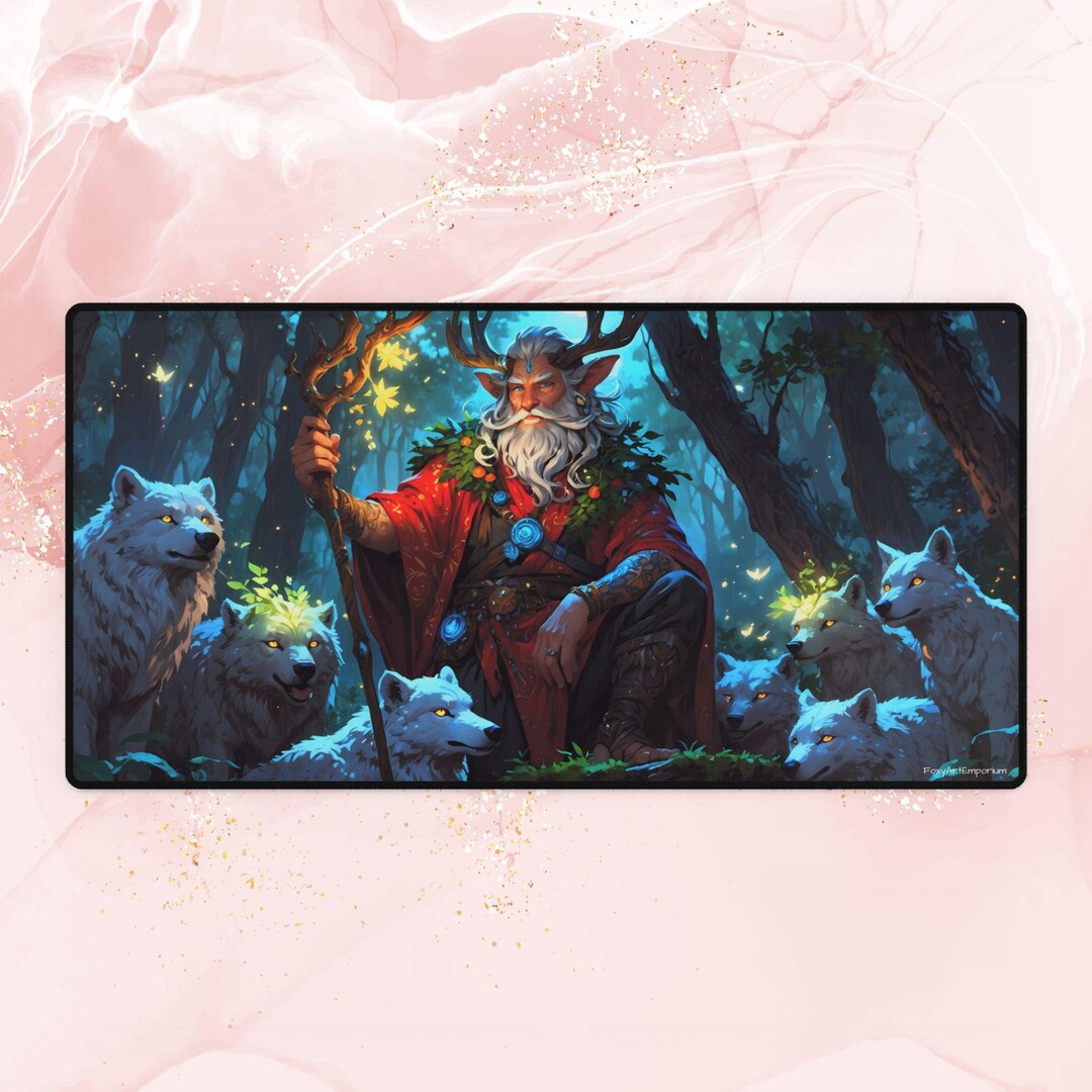 Druid of the Night, TCG Mat, Table Top Games, Unique Graphic Design ...