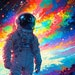Space Wanderer Desktop Wallpaper Pack, Cosmic Space Explorer, Lost in ...