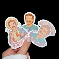 I Brake for Pedro Pascal Bumper Stickers, Pedro Pascal Merch, Cool ...