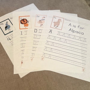 Alphabet Tracing Worksheets, Handwriting Practice, Upper and Lowercase ...