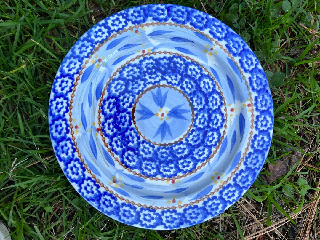 Temptations Old World Blue Salad Plate. - Etsy