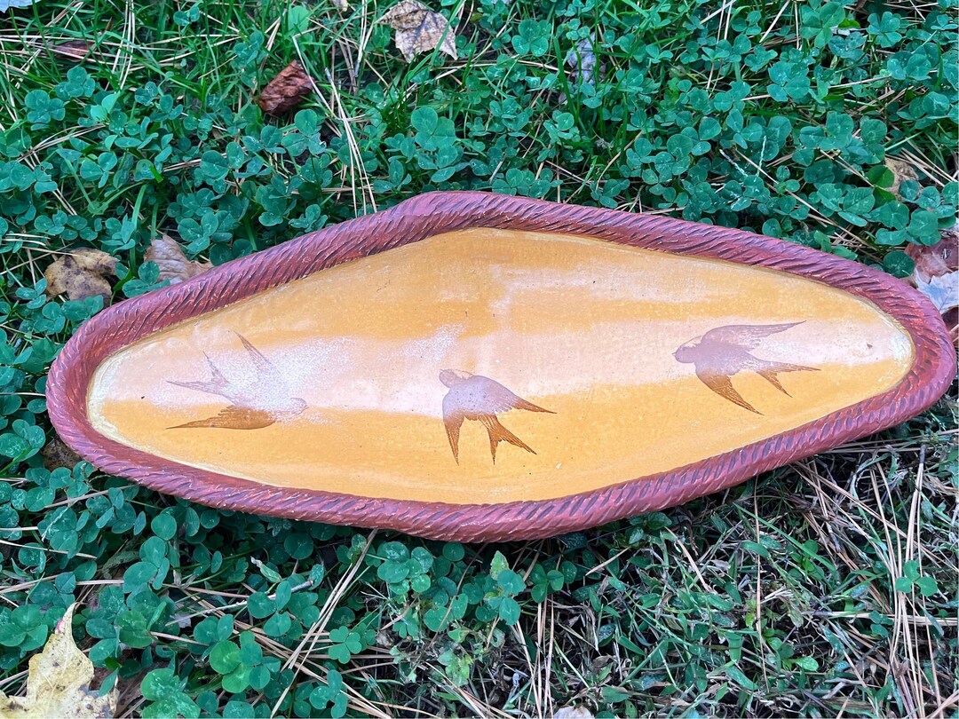 Antique Early 1900s Unique Native American Clay Serving Tray. Likely ...