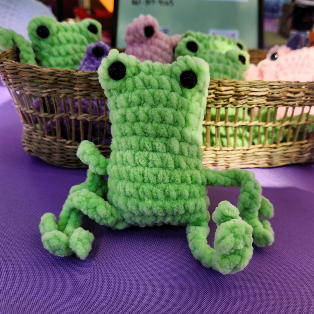 Crochet Frog Pattern PDF, DIY Frog Plushie, Written Frog Pattern ...