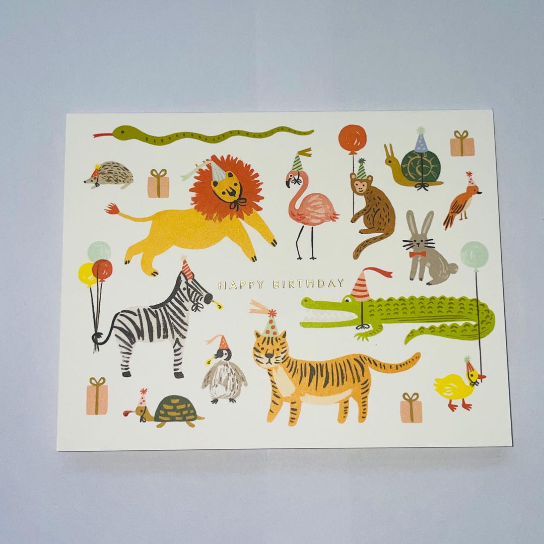 Rifle Paper Co Handwritten Birthday Card - Etsy