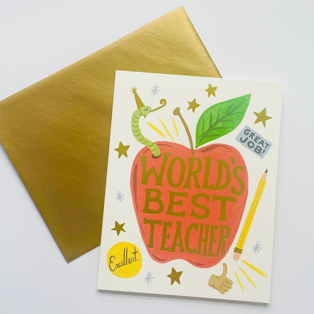 Rifle Paper Co. Handwritten Teacher Appreciation Cards - Etsy