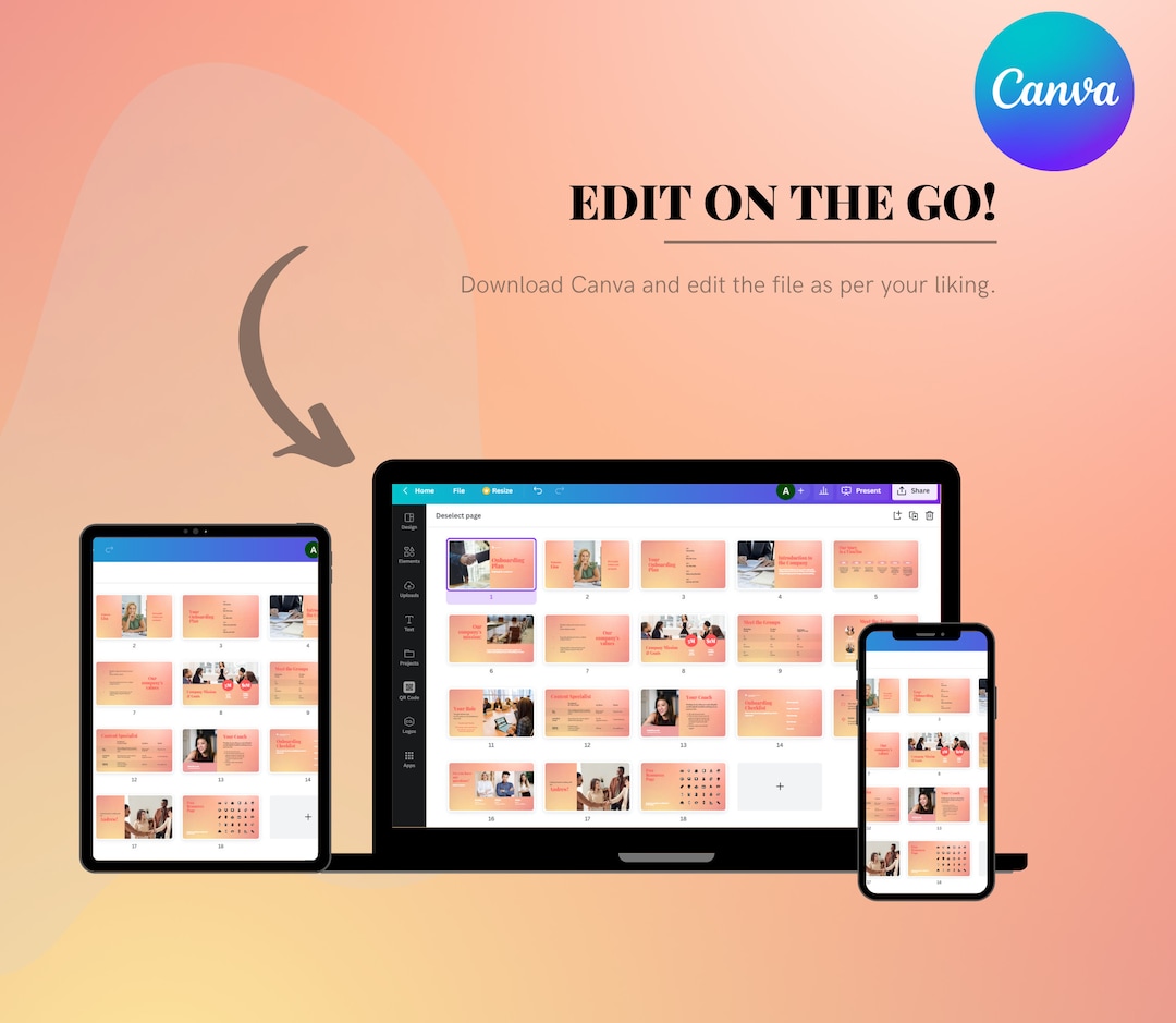 New Hire / Client Welcome Template |new Client Service Guide | Canva ...
