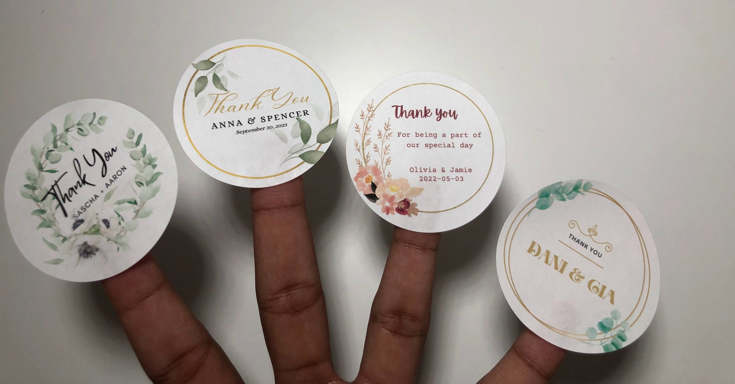 Personalized Stickers, Wedding Labels, Thank You Stickers, Save the ...