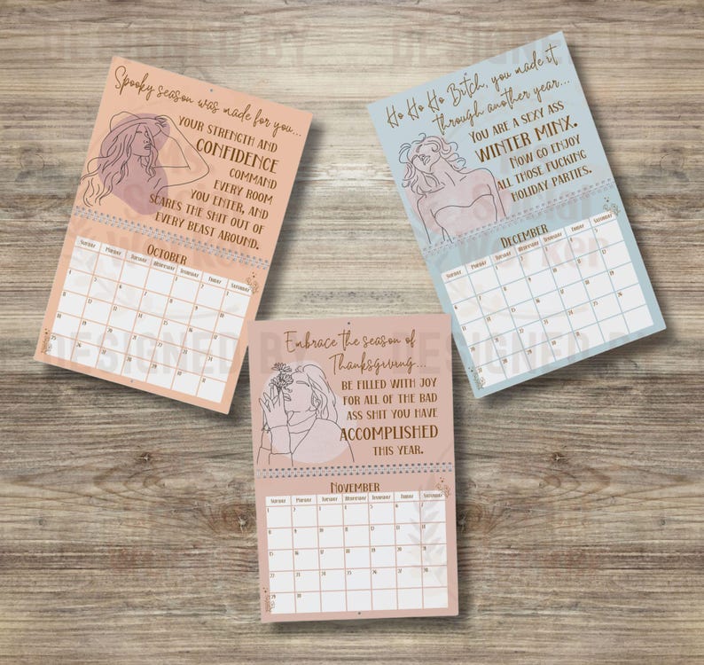 2026 Sweary Motivational Wall Calendar for Badass Women, Feminist ...