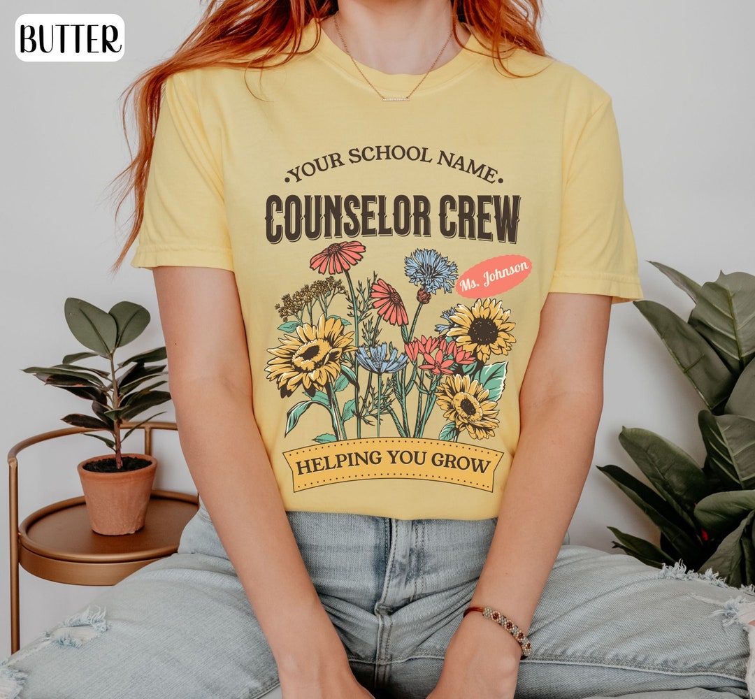 Custom School Counselor Shirts, Counselor Crew Shirts, Gift for ...