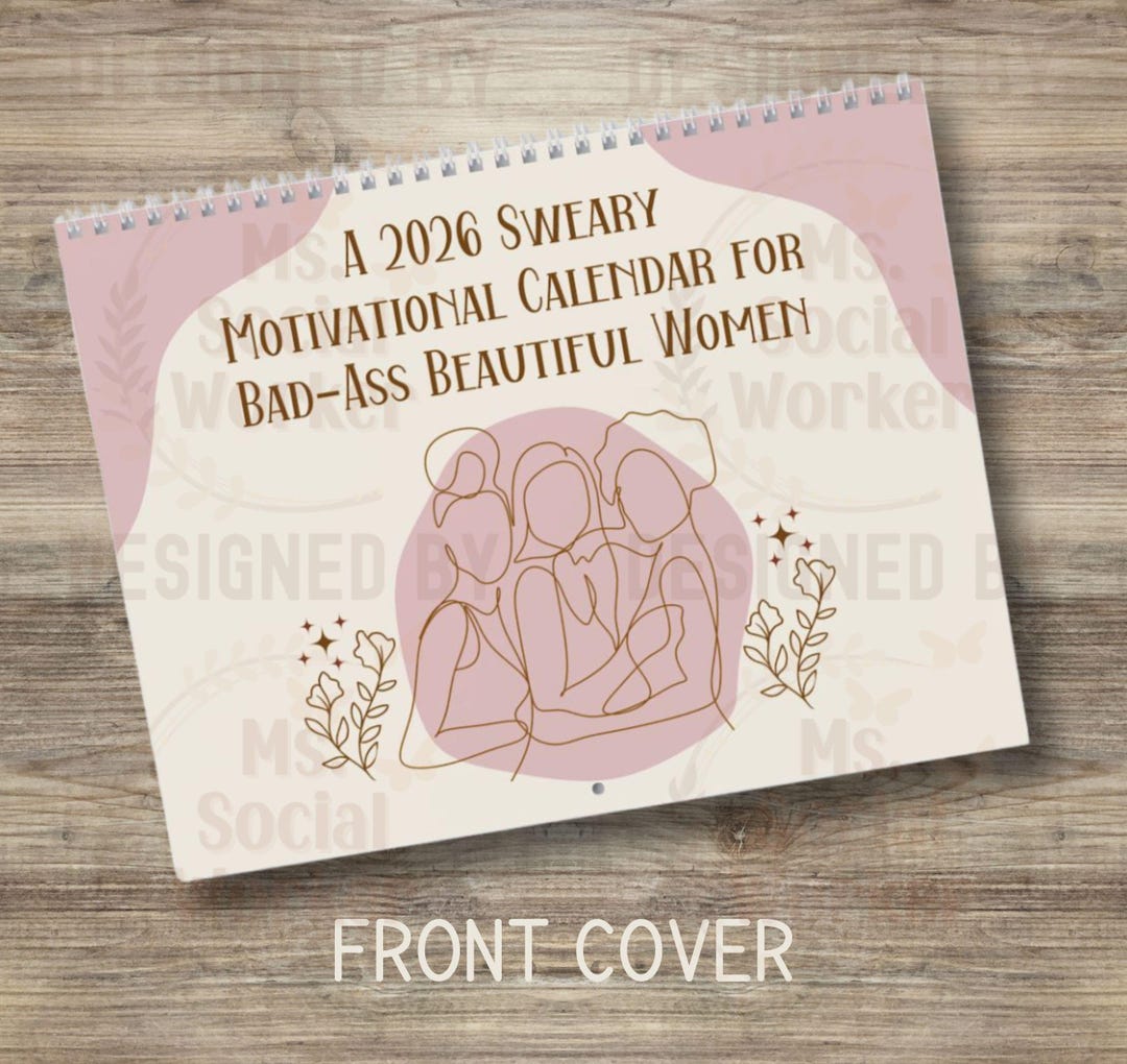 2026 Sweary Motivational Wall Calendar for Badass Women, Feminist ...