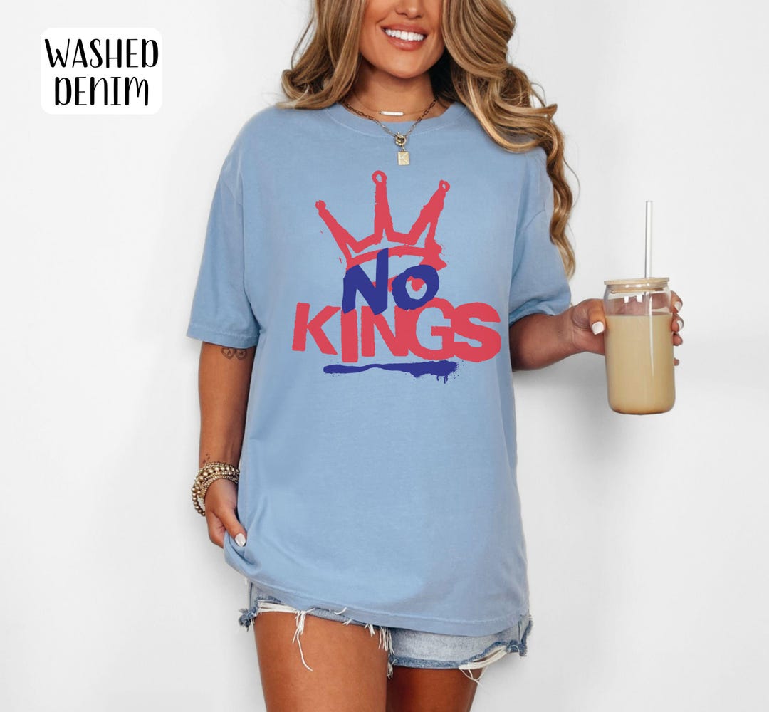 No Kings Protest Shirt, No Kings in America Shirt, Pro Democracy ...