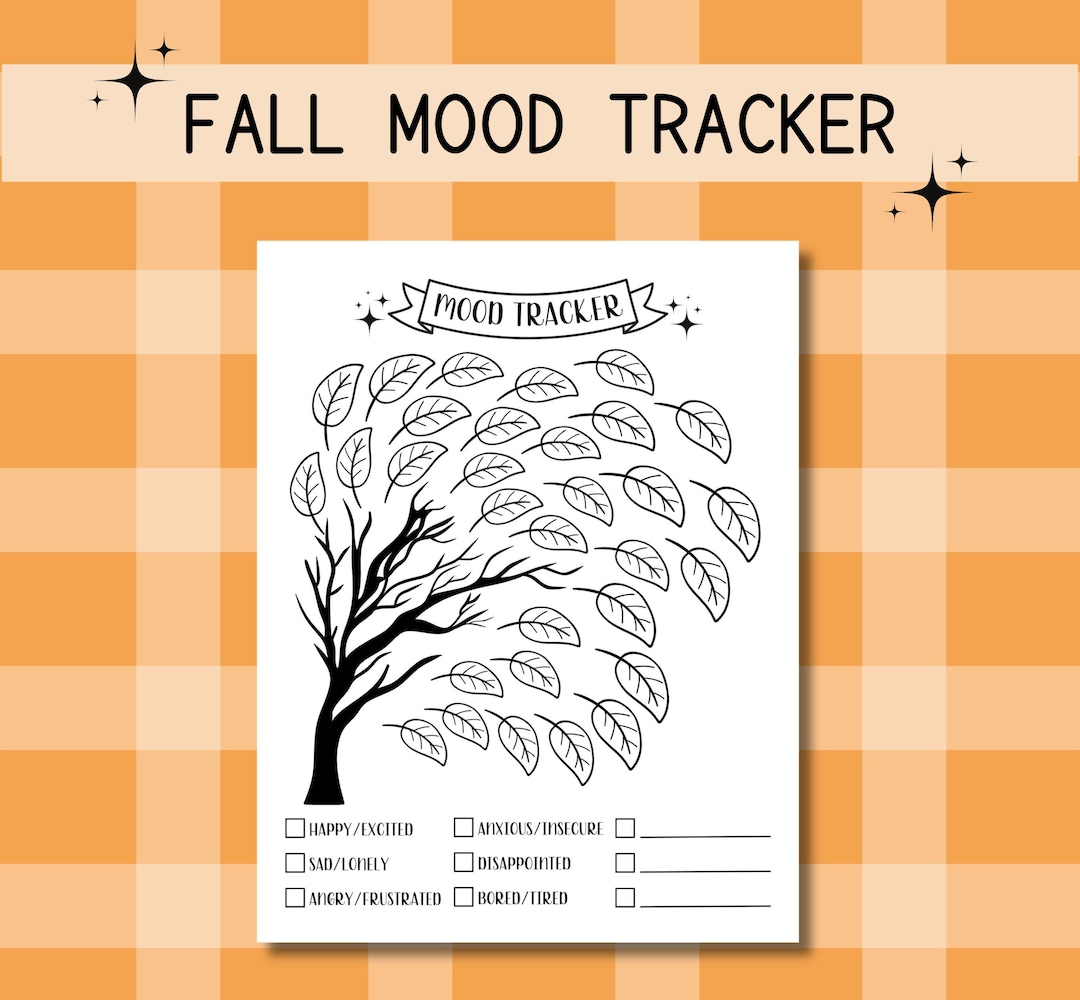 Holiday Mood Tracker, Digital Daily Mood Tracker, Printable Journal ...