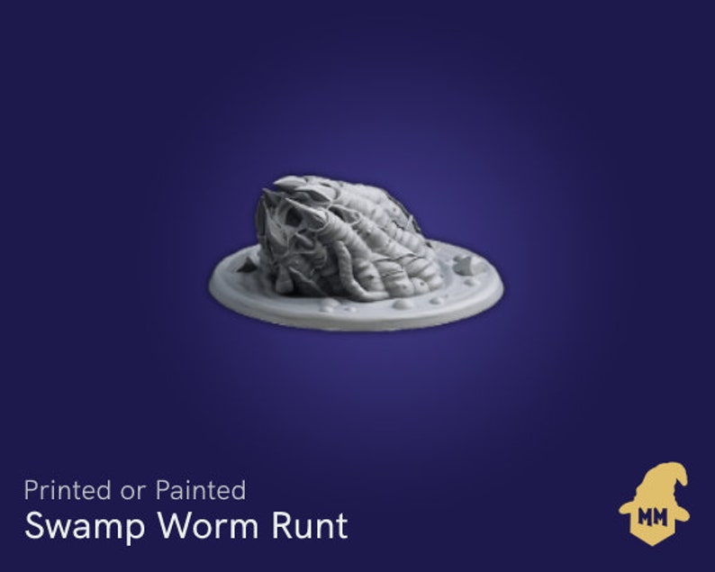 Swamp Worms 3d Printed Miniature 28-32mm Printyourmonsters - Etsy UK