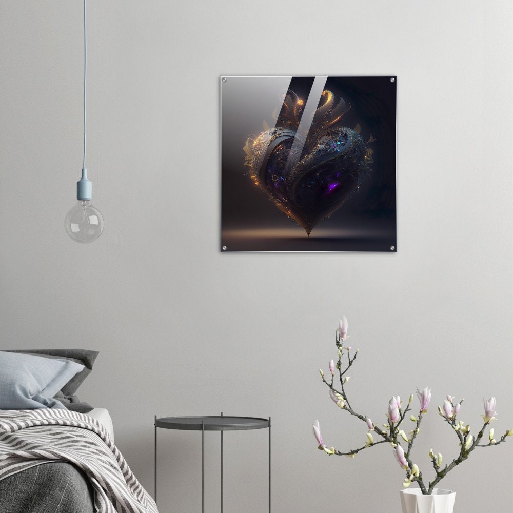 Enchanted Heart | Acrylic Print | Ready-to-mount - Etsy
