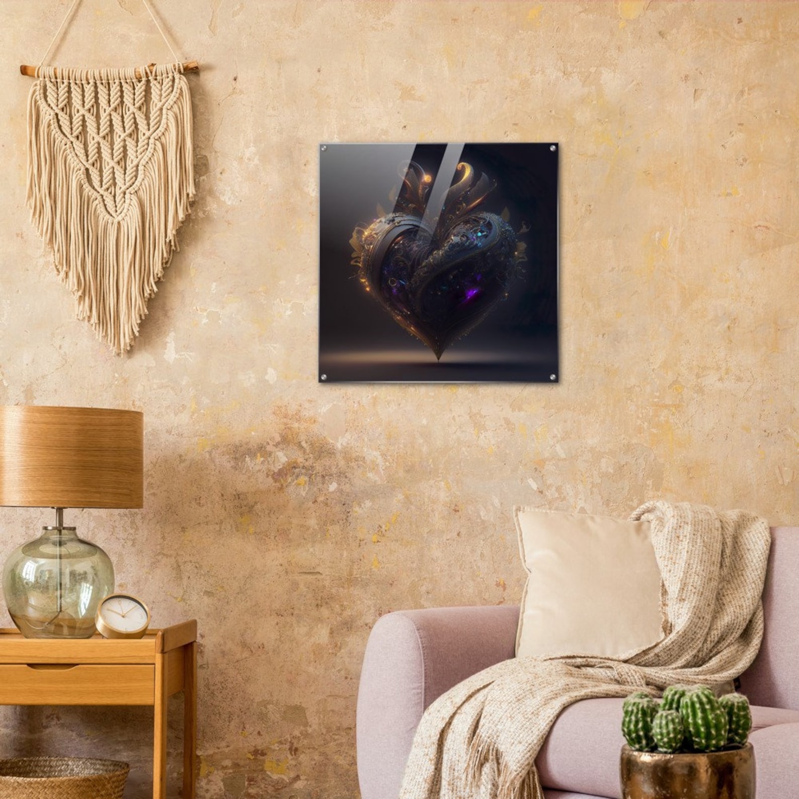 Enchanted Heart | Acrylic Print | Ready-to-mount - Etsy