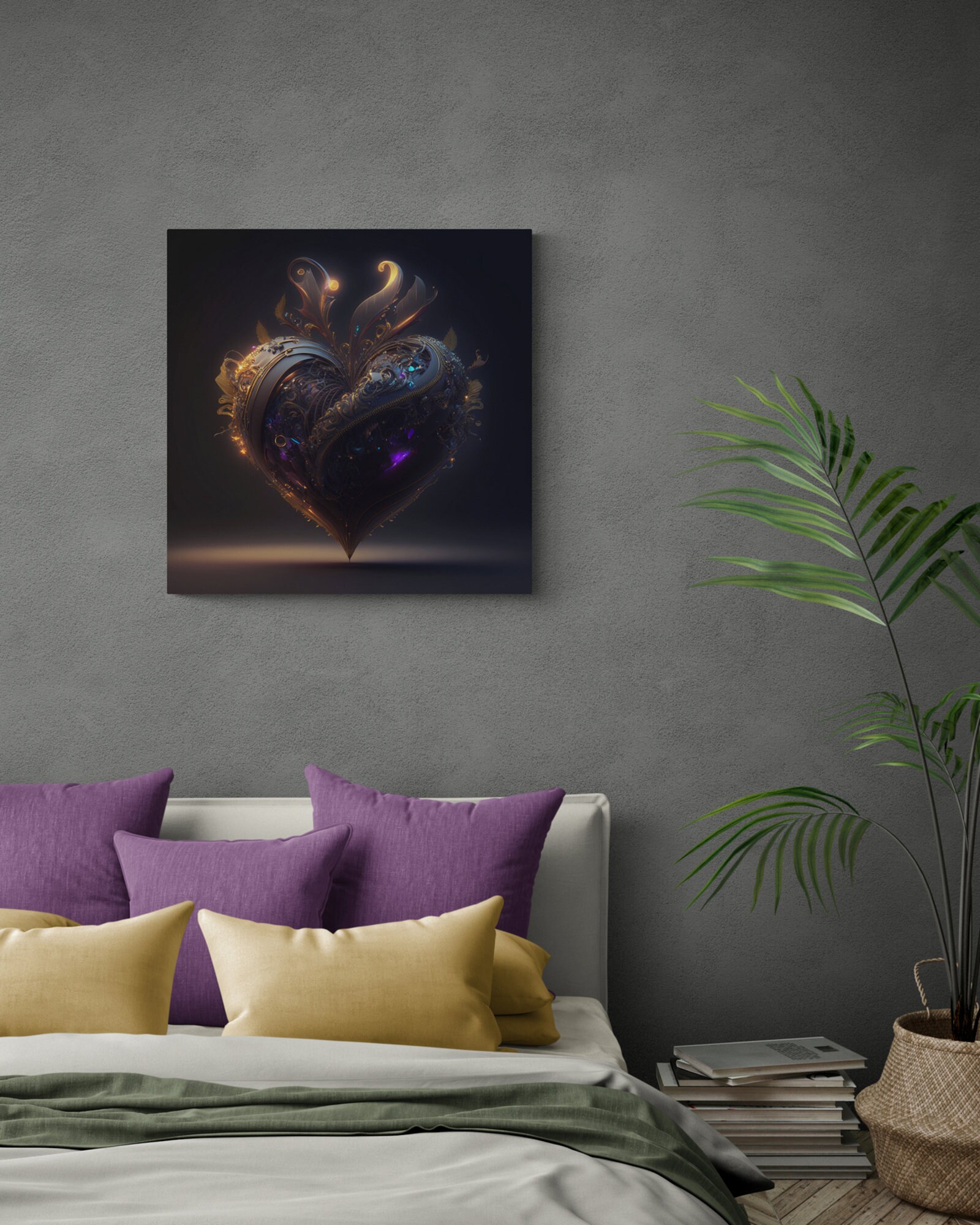Enchanted Heart | Rolled Poster | Semi-glossy | Premium Matte | AI Wall ...