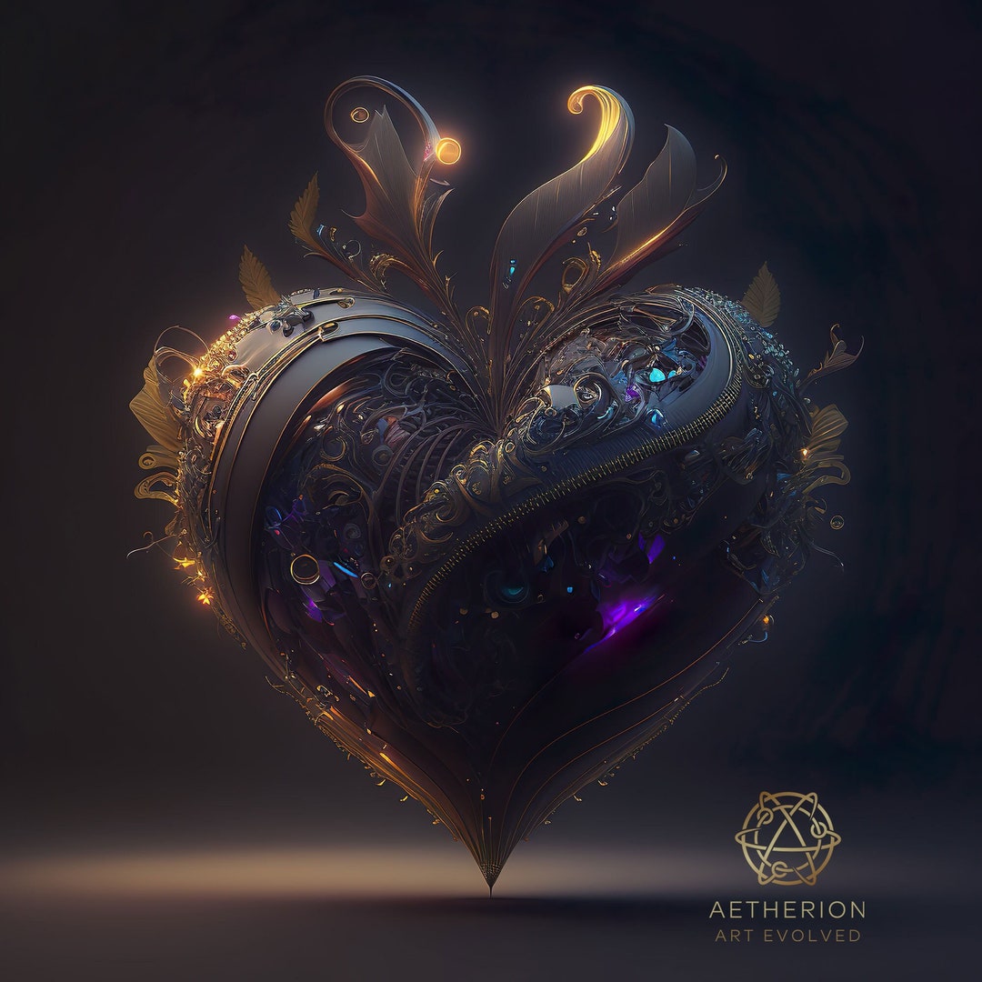 Enchanted Heart | Acrylic Print | Ready-to-mount - Etsy