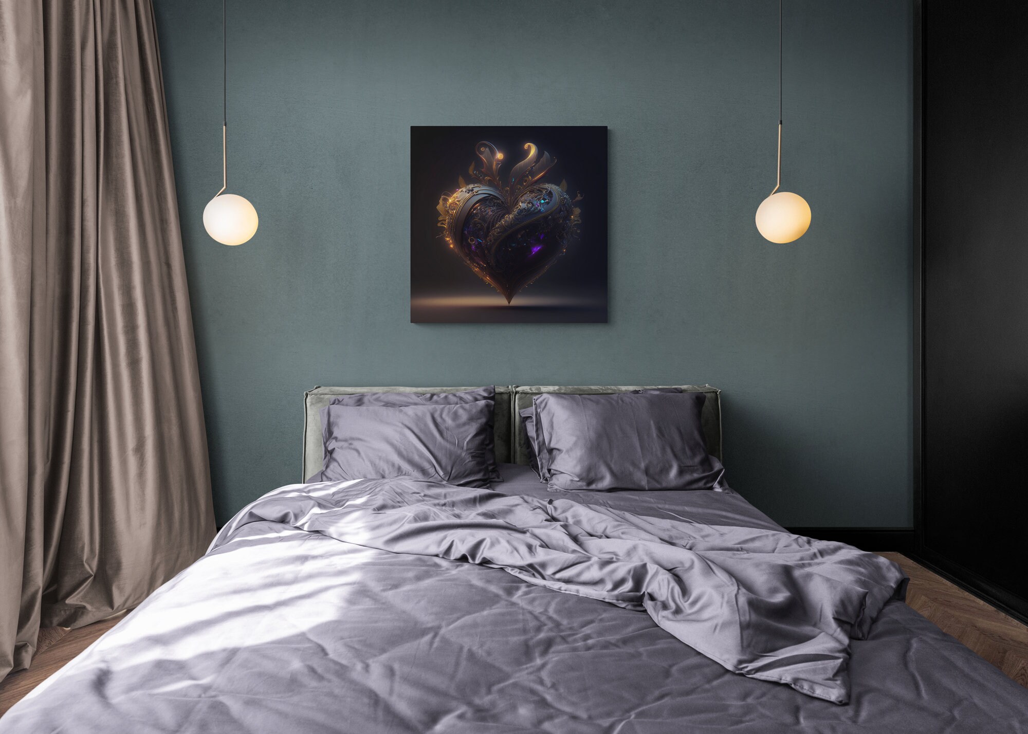 Enchanted Heart | Rolled Poster | Semi-glossy | Premium Matte | AI Wall ...