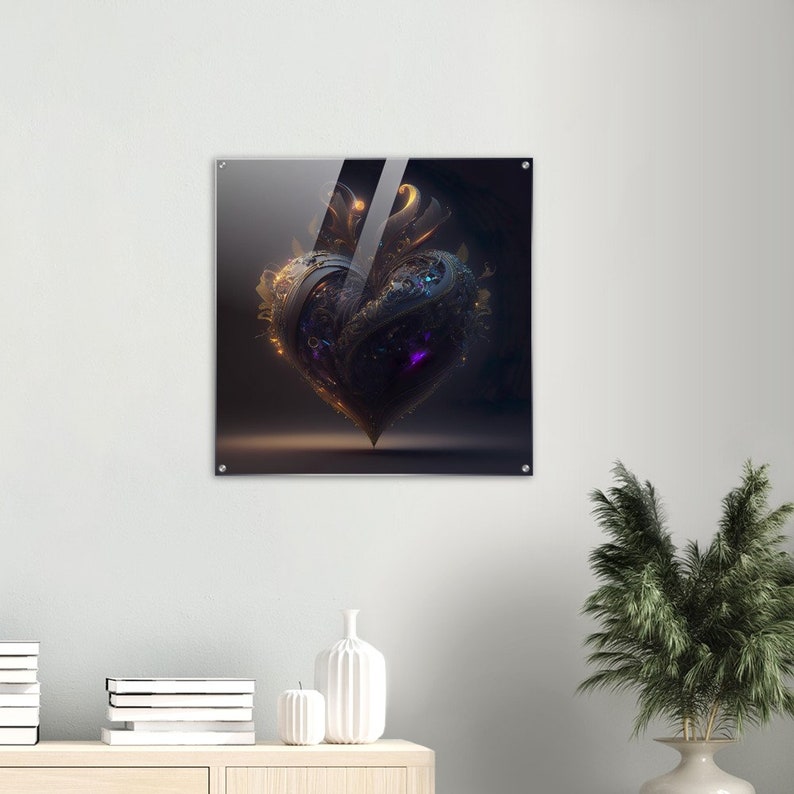 Enchanted Heart | Acrylic Print | Ready-to-mount - Etsy
