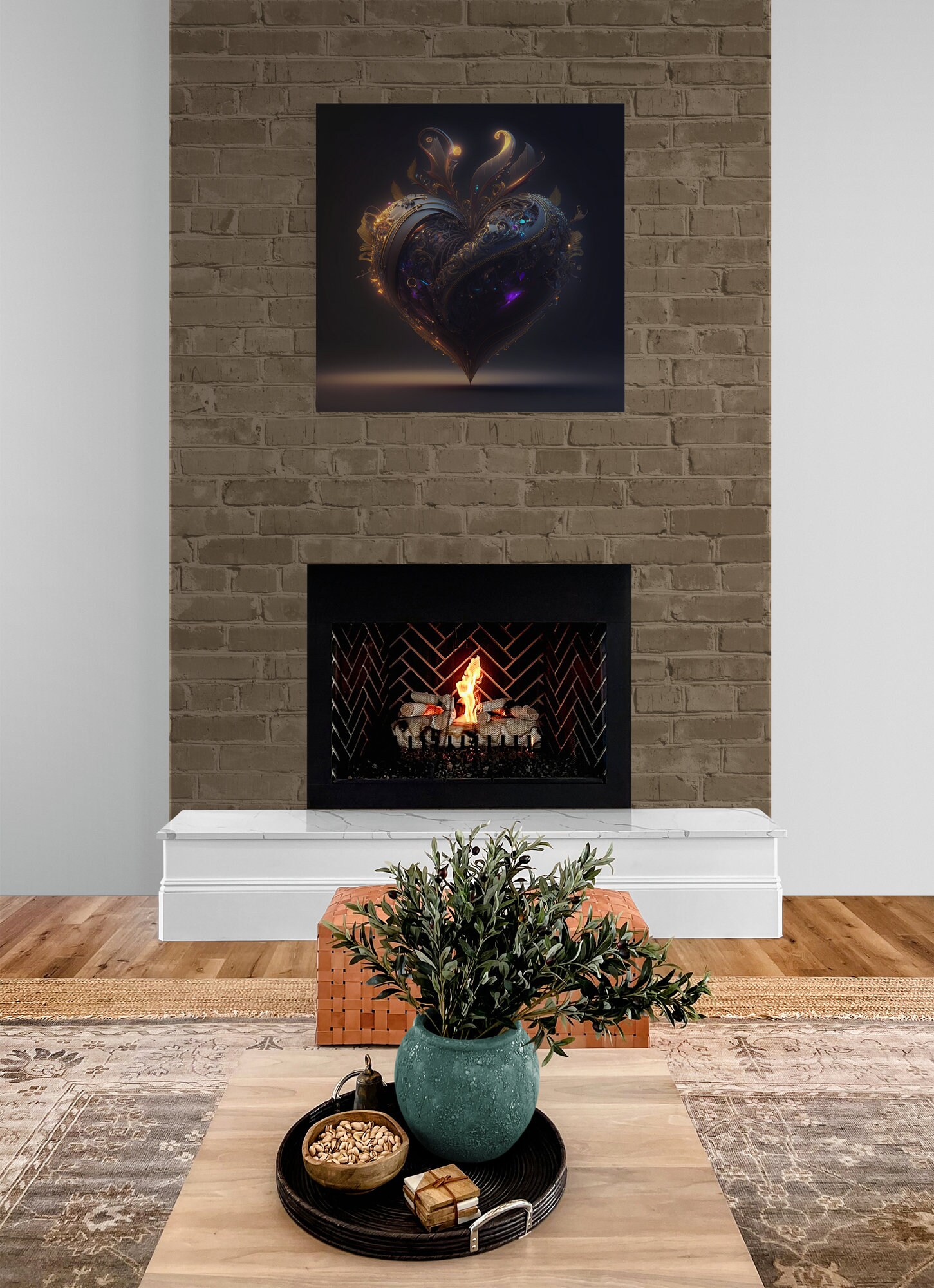 Enchanted Heart | Rolled Poster | Semi-glossy | Premium Matte | AI Wall ...