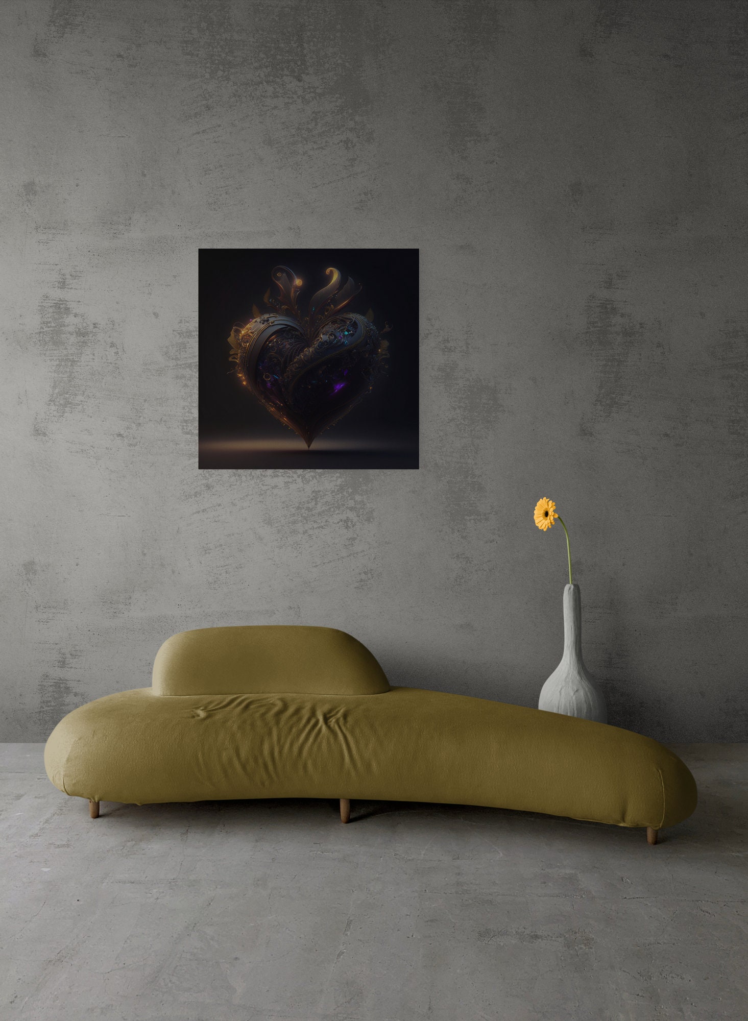 Enchanted Heart | Rolled Poster | Semi-glossy | Premium Matte | AI Wall ...
