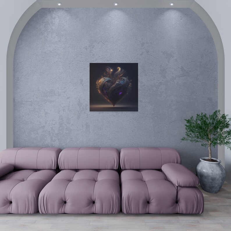 Enchanted Heart | Rolled Poster | Semi-glossy | Premium Matte | AI Wall ...