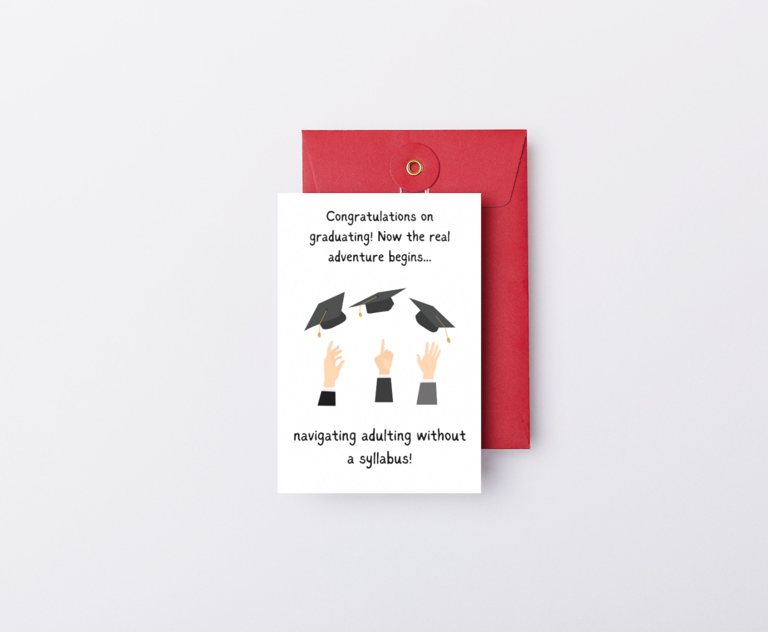 Graduation Congratulations Card Funny Grad Greeting Printable Instant ...