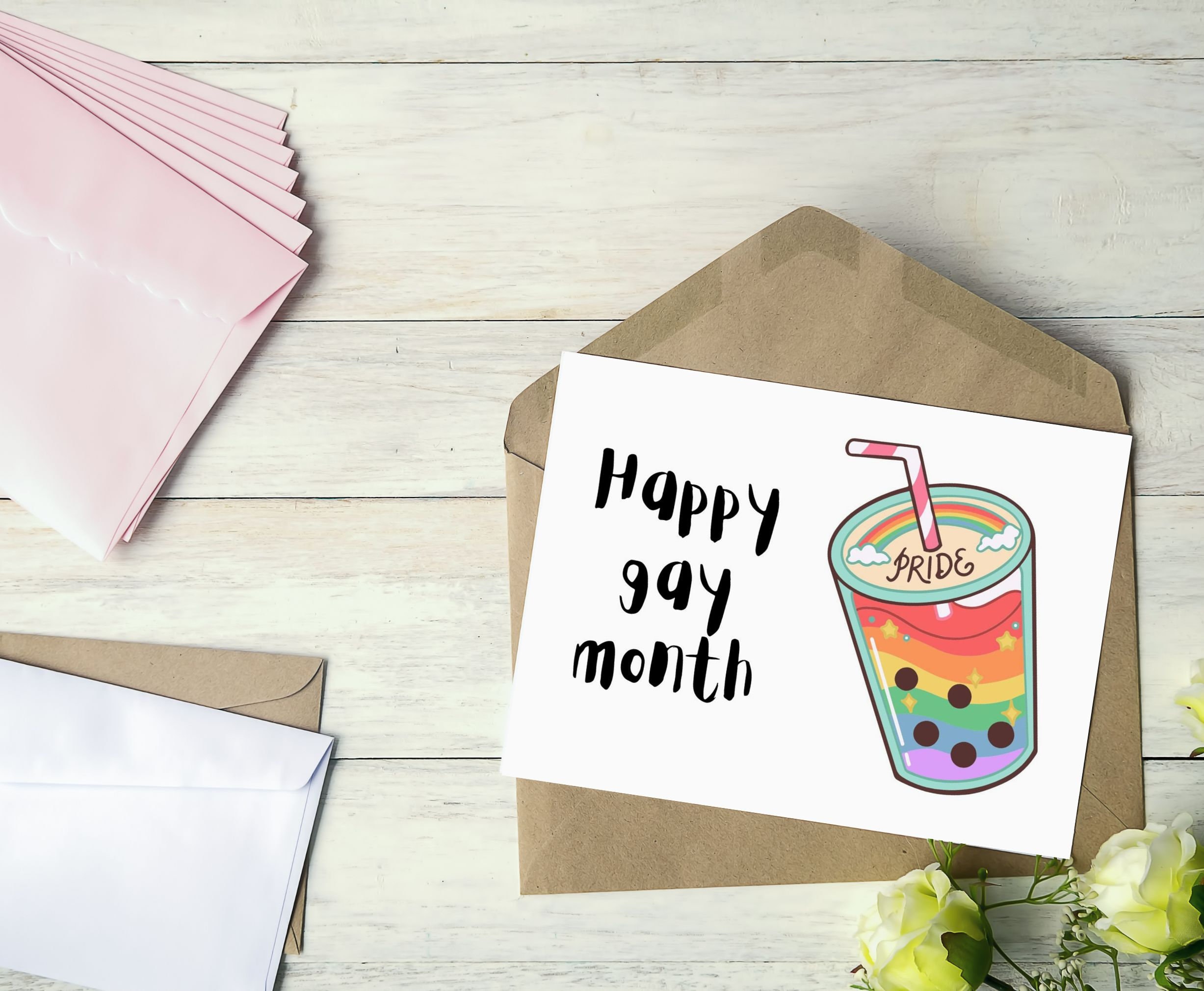 Happy Gay Month Card - Funny Card - Printable - Pride Card - 5x7 - PDF ...