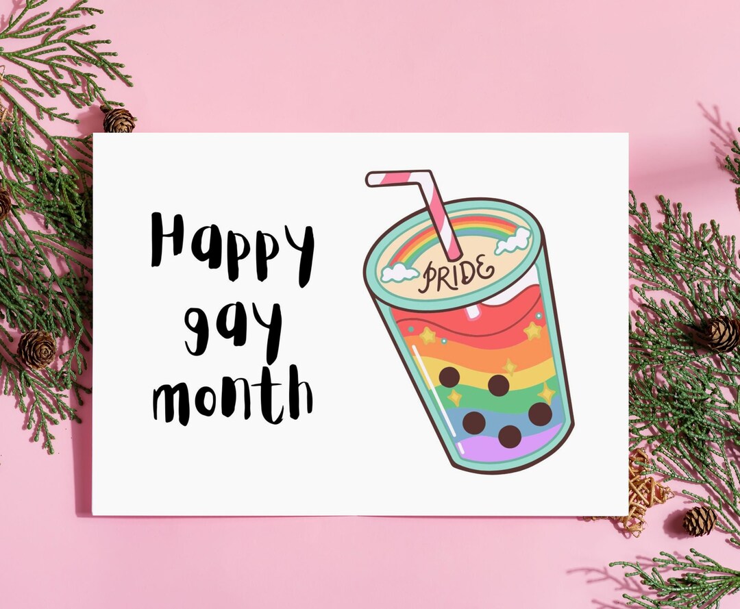 Happy Gay Month Card - Funny Card - Printable - Pride Card - 5x7 - PDF ...