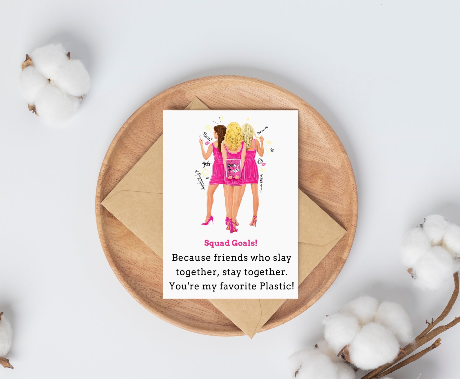 Printable Mean Girls Squad Goal Card, Friendship Card, Mean Girls Funny ...