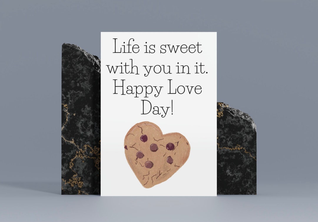 Printable Happy Love Day Card, Sweet Love Printable Card: Life is Sweet ...